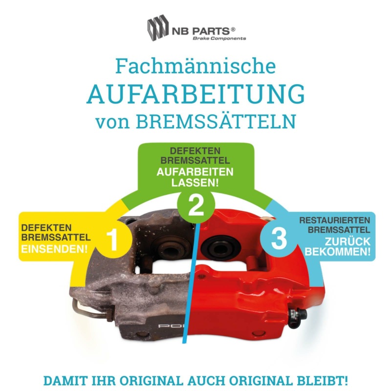 Aufarbeitung Bremssattel 28/30mm Hinterachse Porsche Boxster Cayman 986 ...
